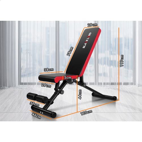 Black Lord Weight Bench Fid Bench Press - Bunnings Australia