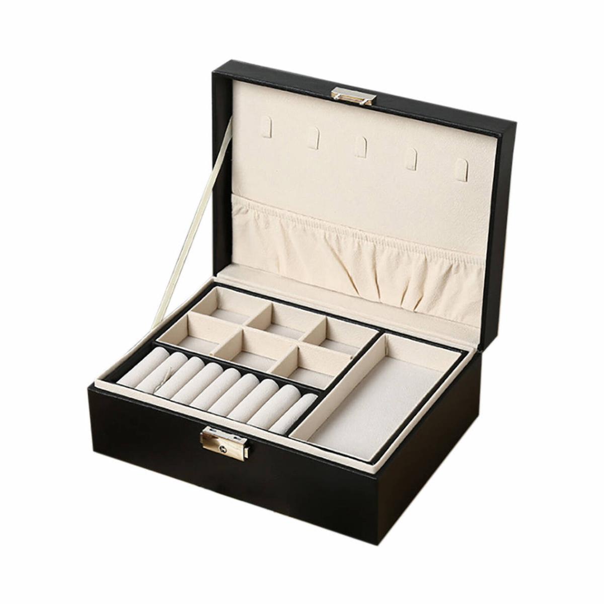 Jewelry Box Organizer Case Holder Storage Earring Ring Display Box ...