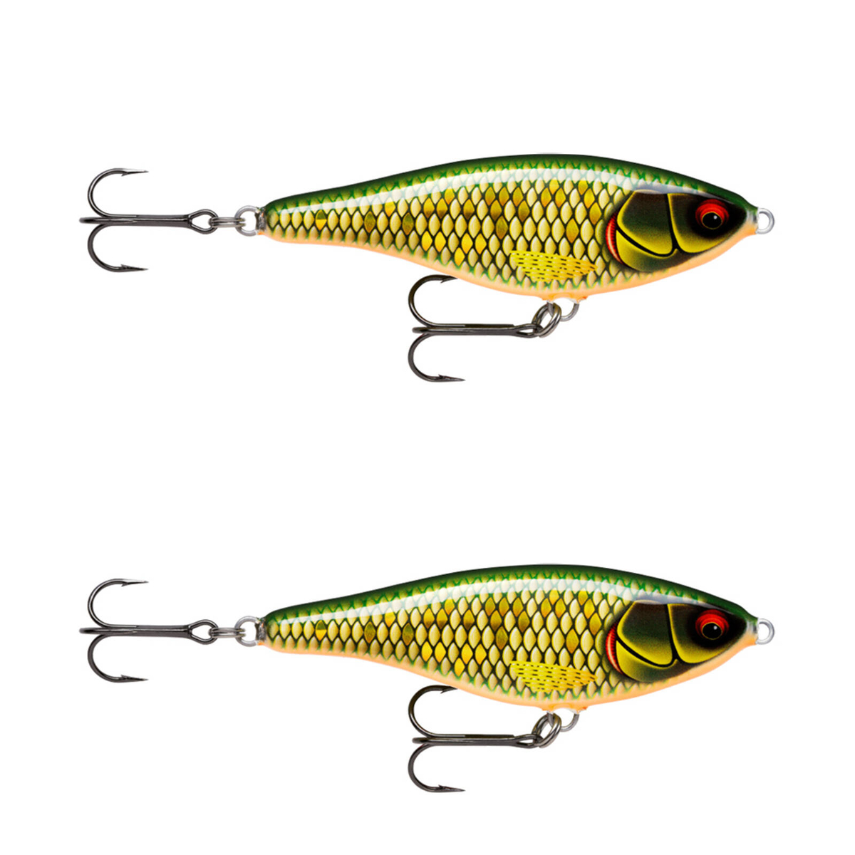 2x Rapala 12cm Twitchin' Rap Slow Sink Glidebait Fishing Lures - Scaled ...