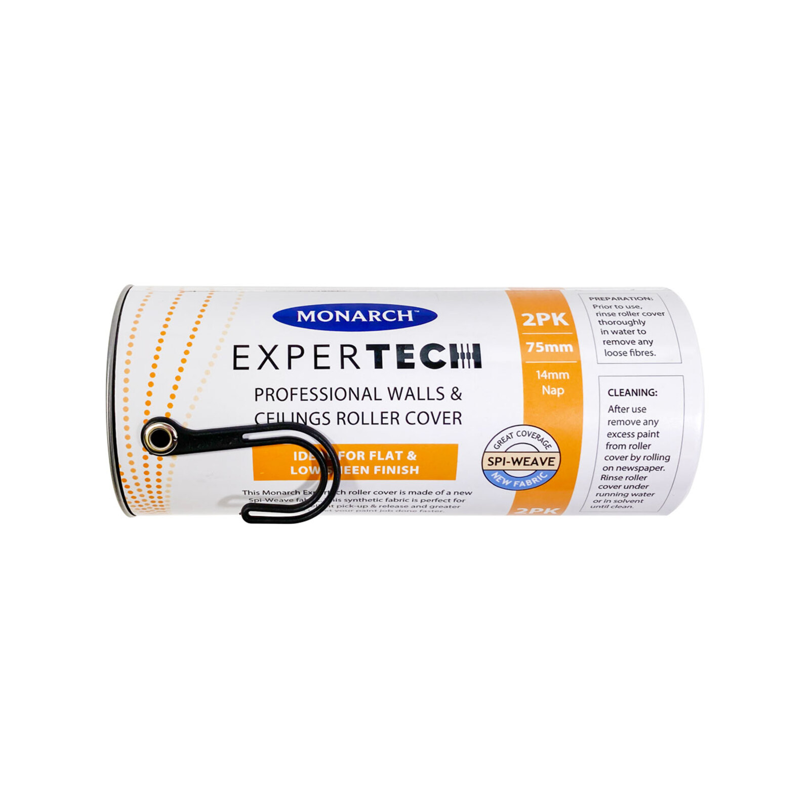 Monarch Expertech 75mm Walls And Ceilings Spi Weave Roller Cover 2 Pack Bunnings Australia
