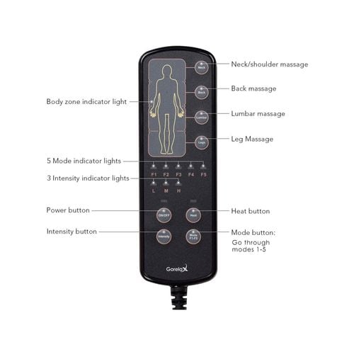 Costway 10 Motor Vibration Massage Mat Full Body Car Seat Back Massage