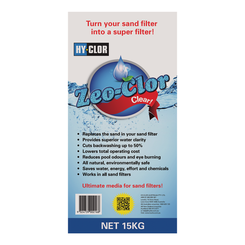 Hy-Clor 15kg Zeo-Clor Zeolite Sand Filter Replacement - Bunnings Australia