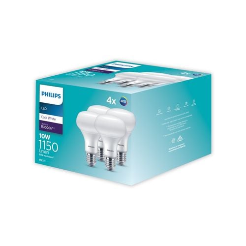 Philips R80 LED 1150lm Cool White Reflector - 4 Pack - Bunnings New Zealand
