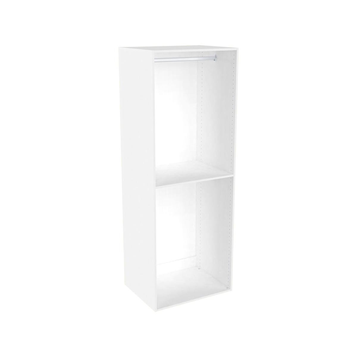 Lugna 2048 x 750 x 580mm White Double Hanging Robe Insert - Bunnings ...