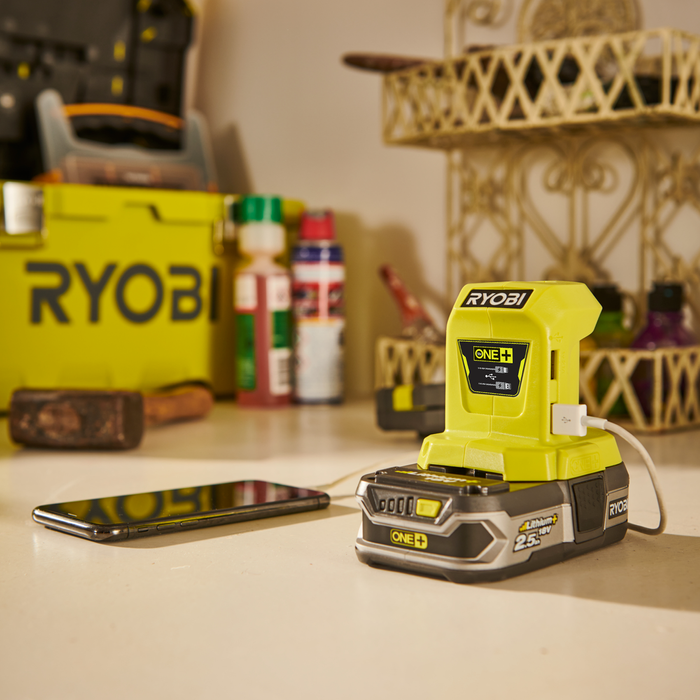Ryobi 18V ONE+ Compact USB Power Source - Bunnings New Zealand