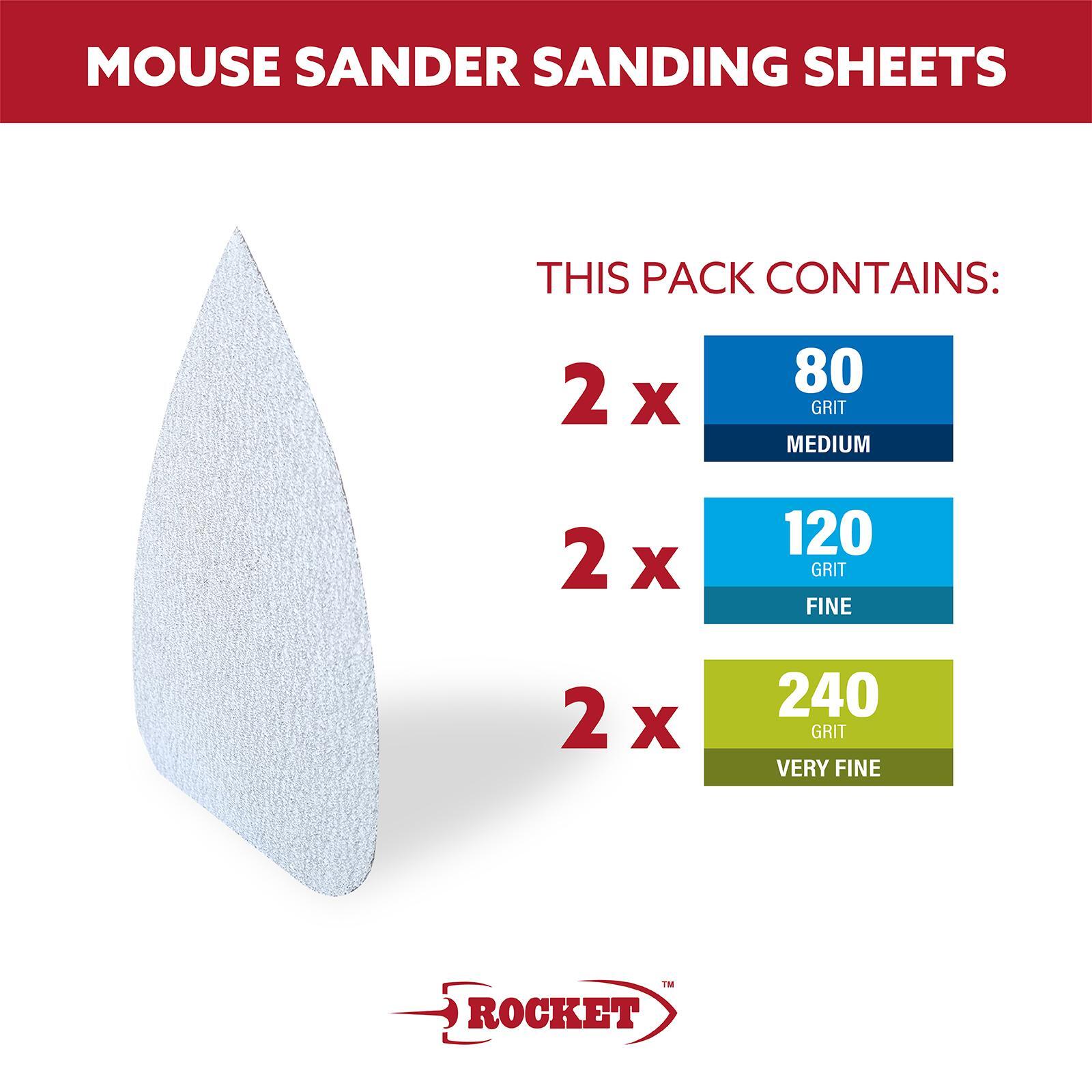 Rocket mouse sanding sheets store