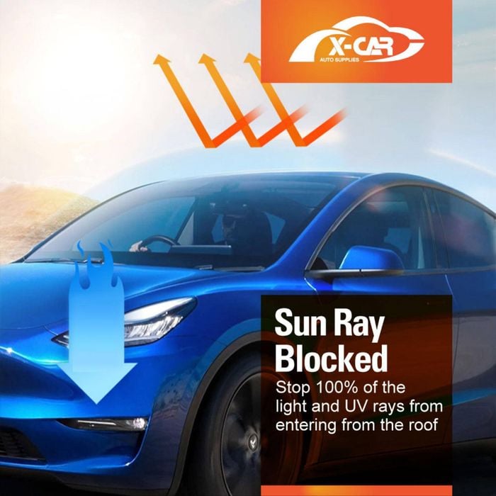 Tesla Model Y Glass Roof Sunroof Mesh Top with UV Heat Insulation Film ...