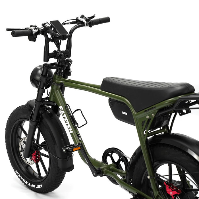 Fatfish OG 17AH Fat Tyre E-Bike Army Green - Bunnings Australia