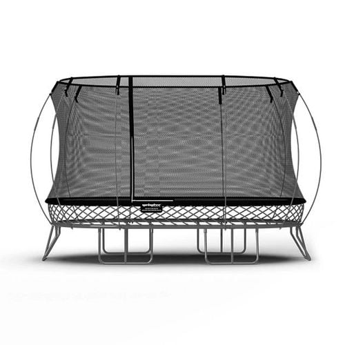 Springfree Large Oval Trampoline - Gunmetal Grey 2.4m X 4m - Bunnings ...