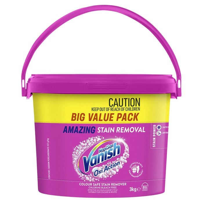 Vanish Napisan Oxi Action 3kg Colour Safe Fabric Stain Remover Powder