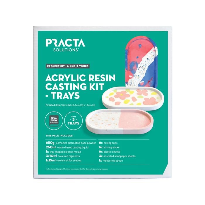 Practa Acrylic Resin Casting Kit Trays - Bunnings New Zealand