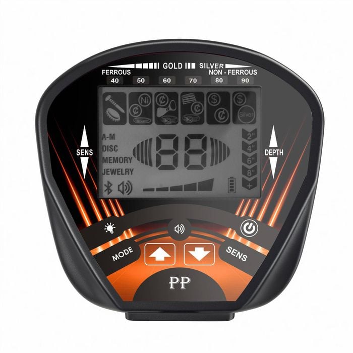 Advwin 250mm Metal Detector LCD Display Waterproof Search Hunter ...