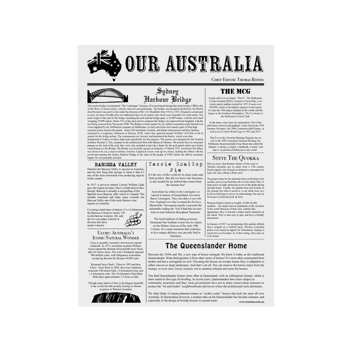 Grease Proof Newspaper - Pack Of 200 - Bunnings Australia