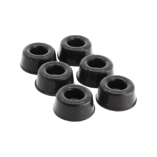 Surface Gard 22mm Black Round Rubber Bumper - 6 Pack - Bunnings Australia