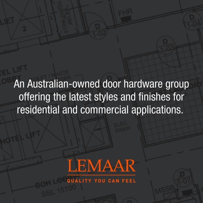 Lemaar 300mm x 75mm Black Push Plate DDA - Bunnings Australia