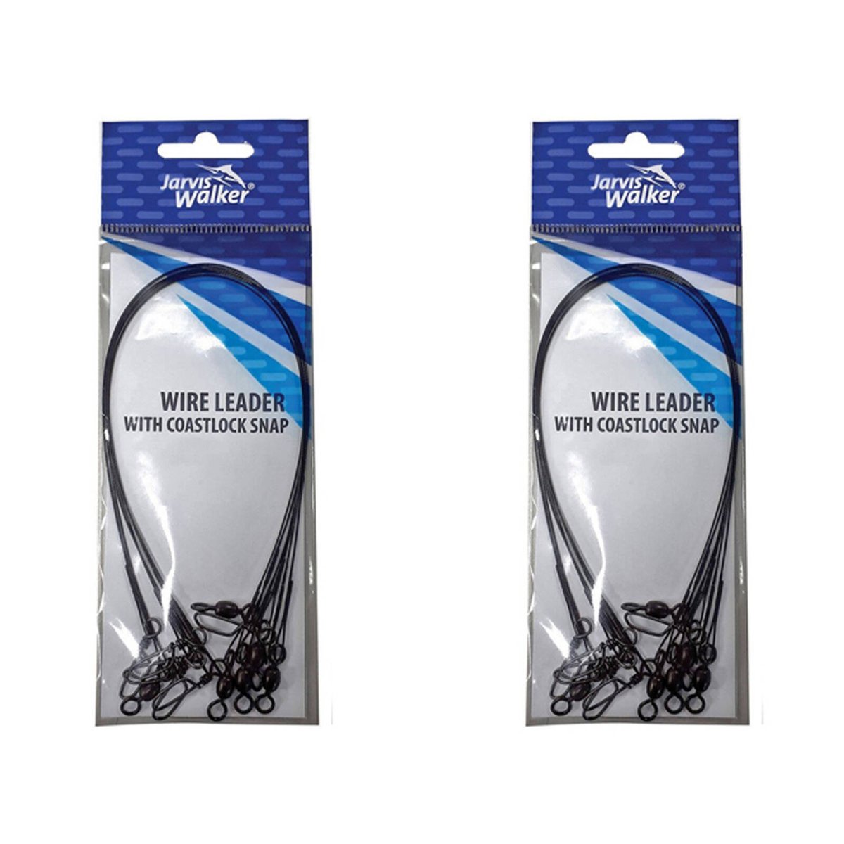 2x 6 Pack of Jarvis Walker 18 Inch/40lb Wire Fishing Leaders-Coastlock ...