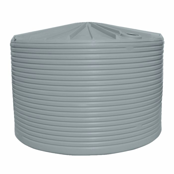 Clark Tanks 31800L Round Poly Water Tank - Grey - Bunnings Australia