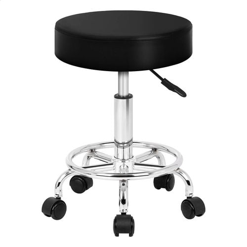 ALFORDSON Salon Stool Swivel Chair Round - Bunnings Australia