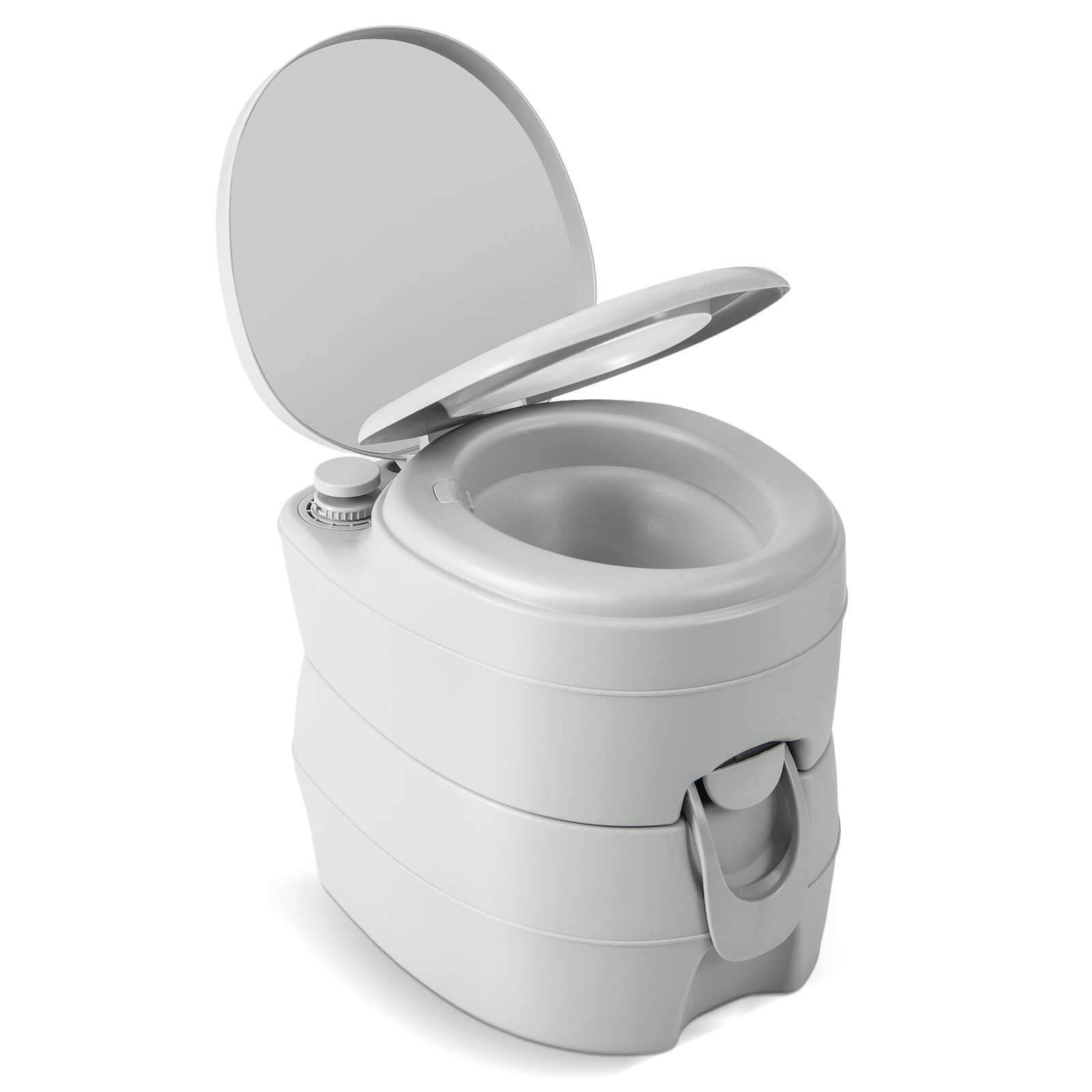 Costway 20L Portable Toilet Camping Potty Caravan Travel RV w Waste Tank Bunnings Australia