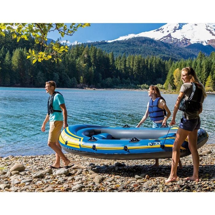 Intex Challenger 3 Boat Set - Bunnings Australia