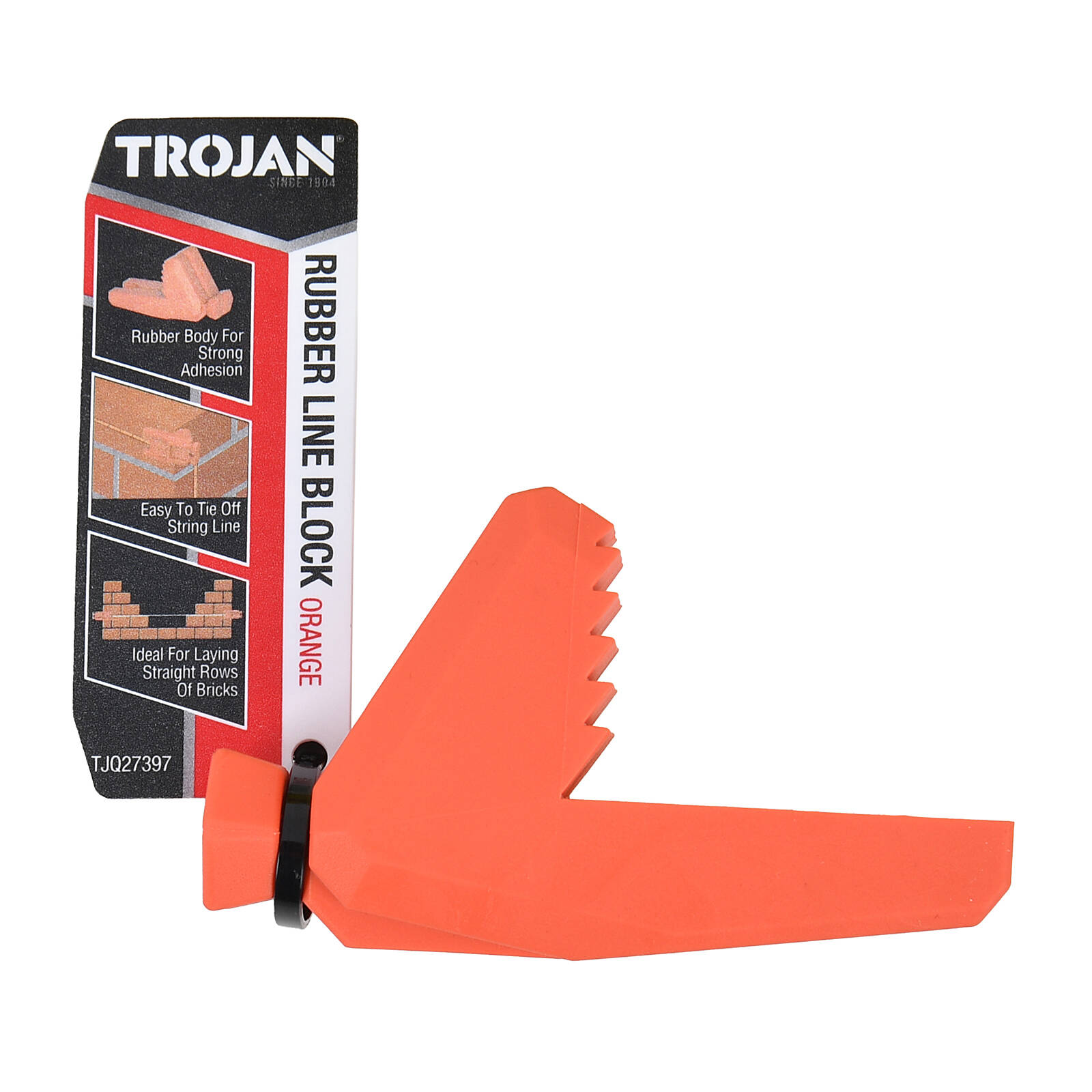 Rubber Line Block Orange | Trojan