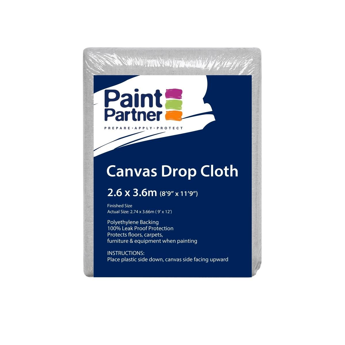 Paint Partner Canvas Drop with PE Back 2.6 x 3.6m - Bunnings New Zealand