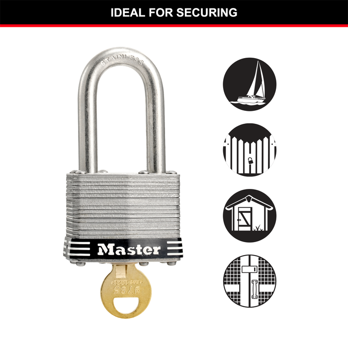 Master Lock 44mm Stainless Steel Laminated Padlock - Bunnings New Zealand