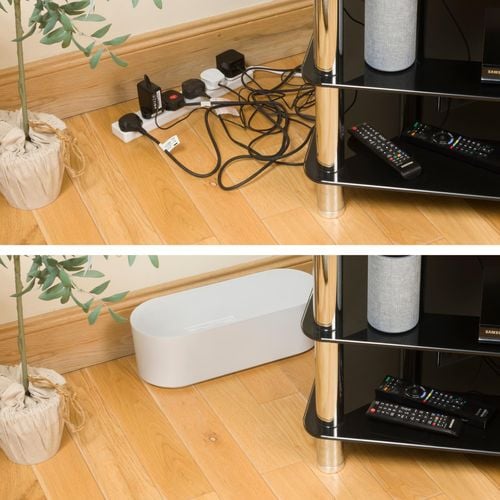 D-Line Large White Cable Tidy Unit Management Box - Bunnings New Zealand