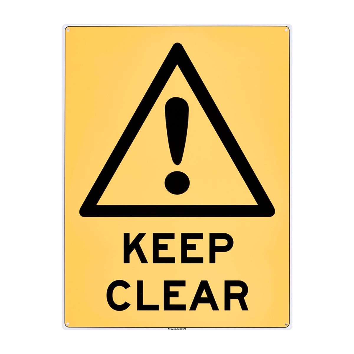 Sandleford 450 x 600mm Keep Clear Plastic Sign - Bunnings Australia