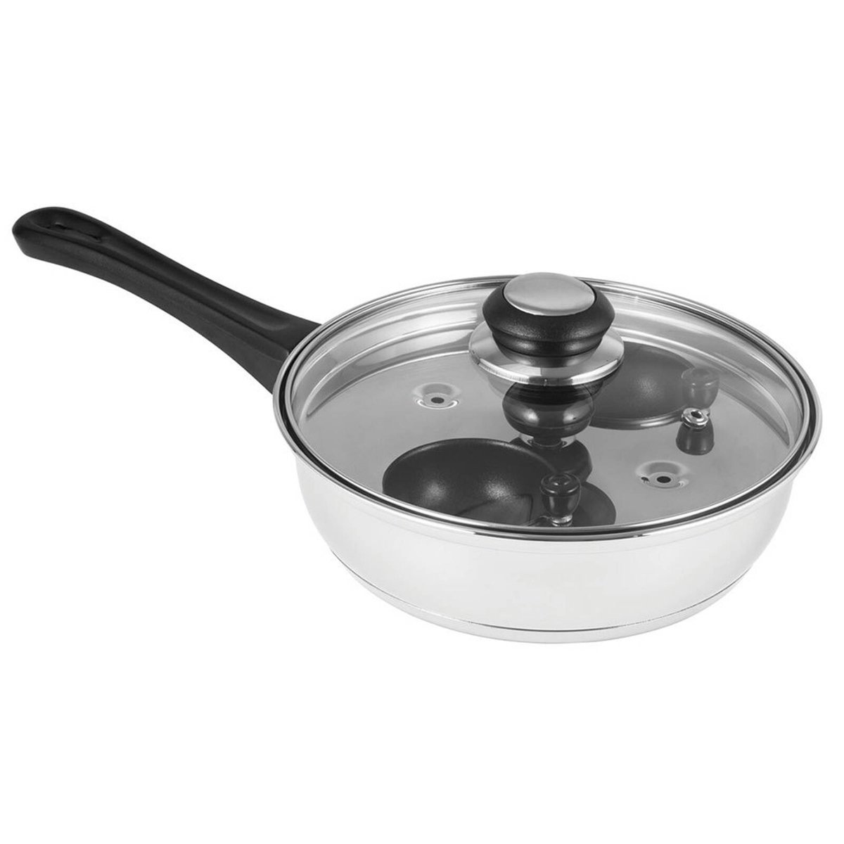 Avanti 2 Egg Poacher Set 20cm Pan/Non Stick Cups/Tray Insert/Lid ...