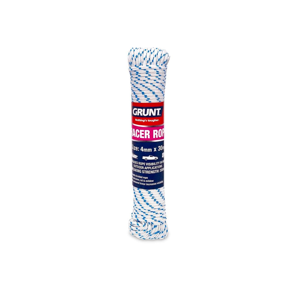 Grunt 4mm x 30m High Visibility Tracer Rope - Bunnings Australia