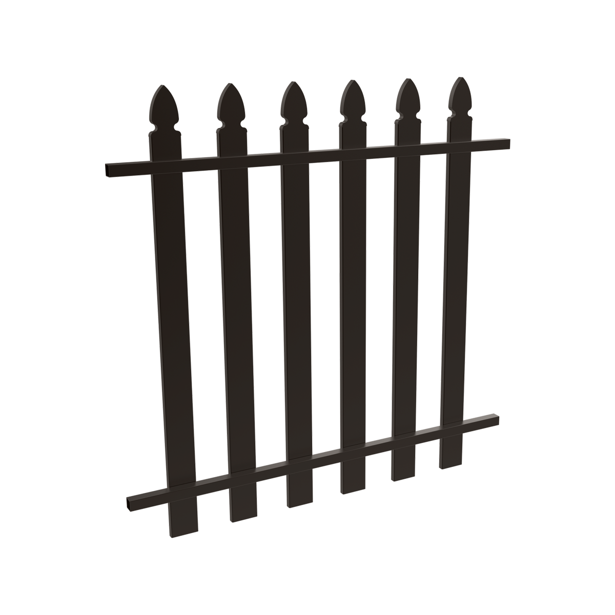ProtectorAl 350 - 1000 x 1000mm Black Aluminium Garden Fence Bishop ...