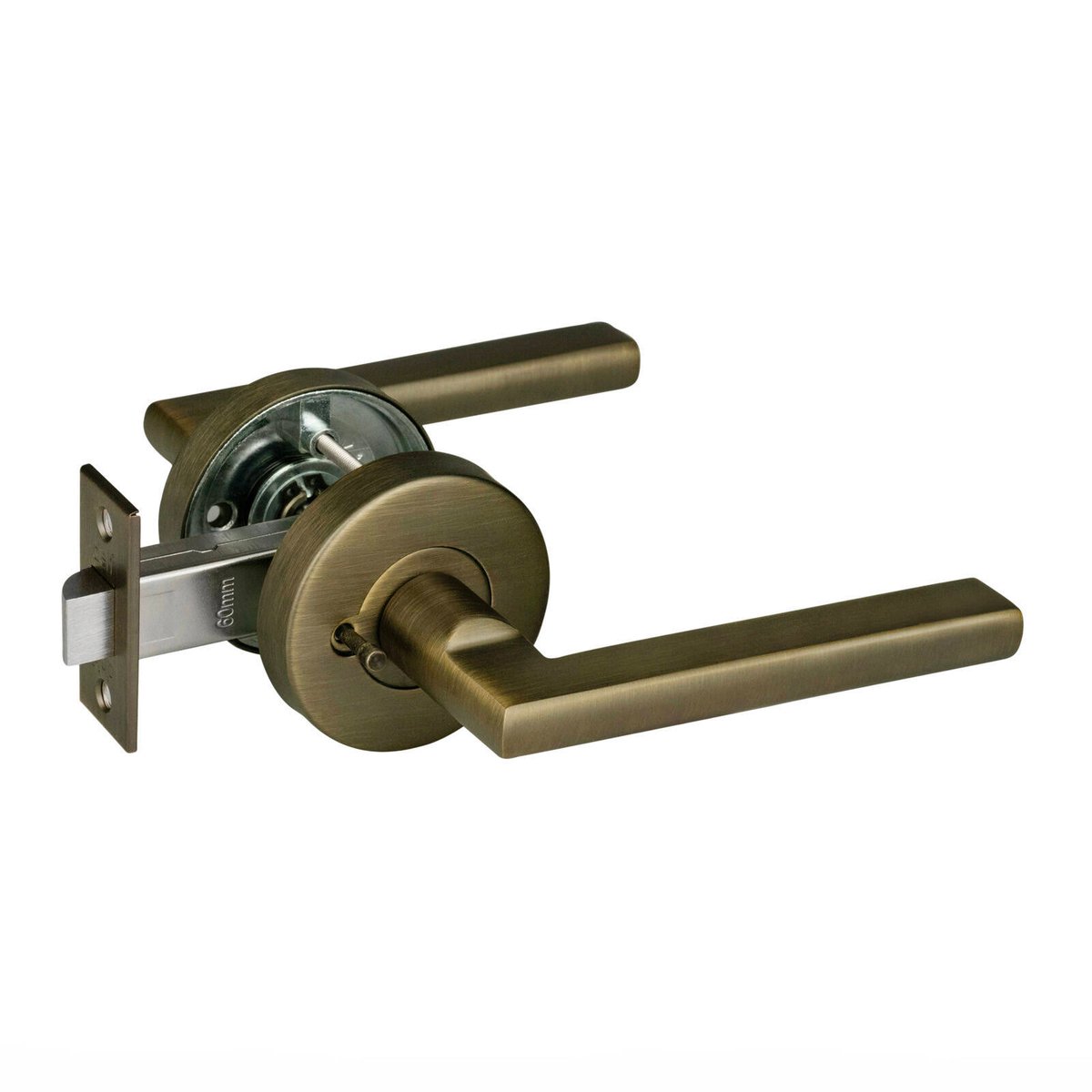 Delf Antique Brass Madrid Privacy Lever Set - Bunnings Australia