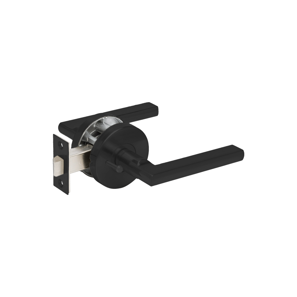 Zanda 80mm Black Matt Aldo Privacy Set - Bunnings Australia