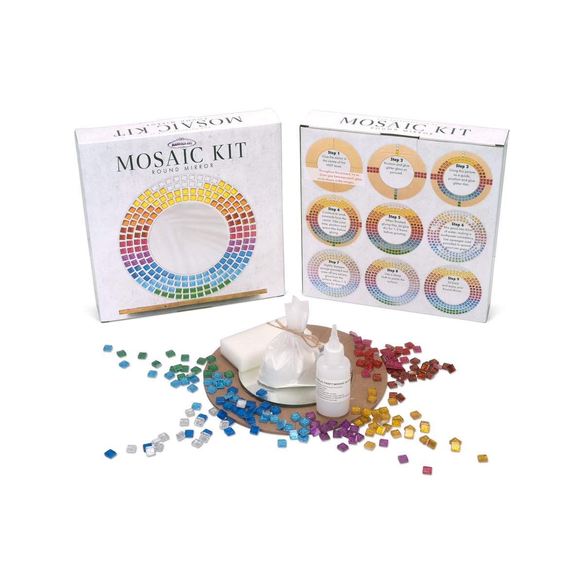 Mandala Art Mosaic Round Mirror Craft Kit - Bunnings Australia
