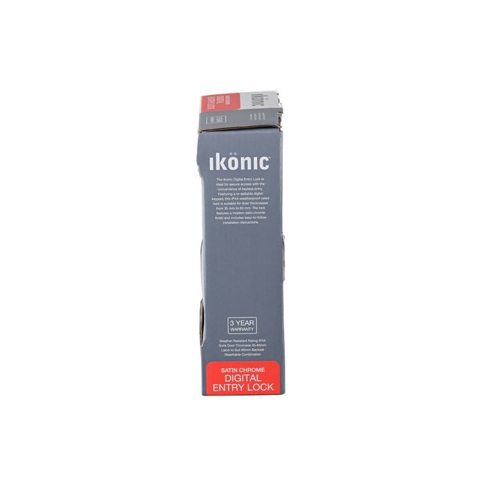 Ikonic Satin Chrome Digital Entry Lock - Bunnings Australia