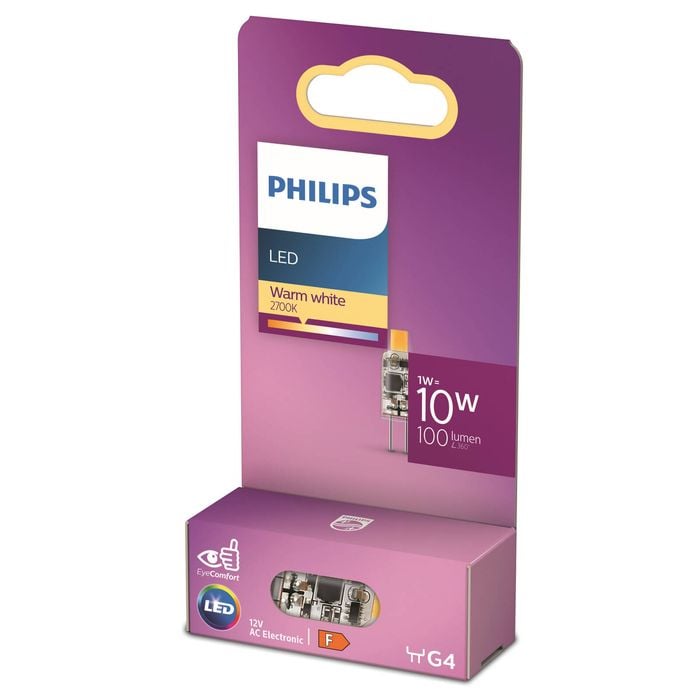 Philips G4 LED 100Lm Warm White 1W Capsule - Bunnings Australia