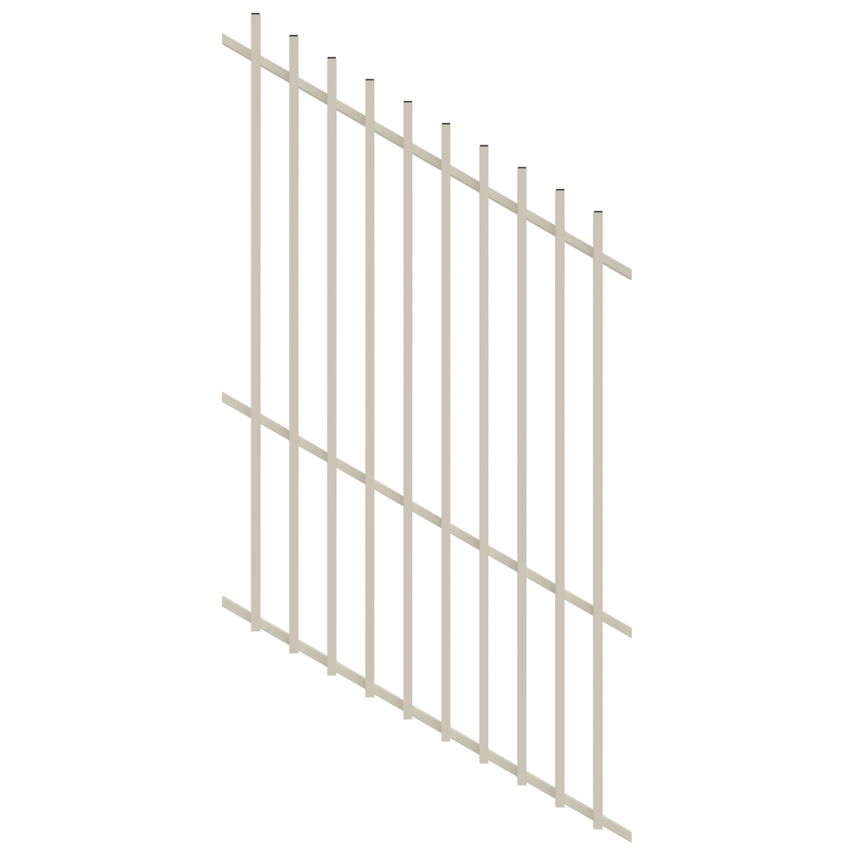 ProtectorAl 0350-1200W x 1800H Surfmist Radiator Pool Fence Panel Raked ...