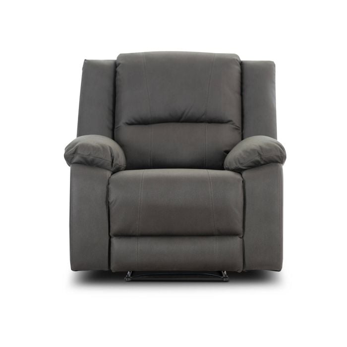 Anderson 1 Seater Fabric Electric Recliner Sofa Chair Latte Light Grey ...