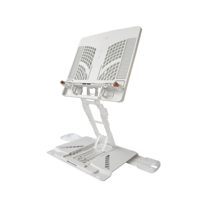 Pelican Stand White Adjustable Laptop Holder Foldable Tablet Book PC ...