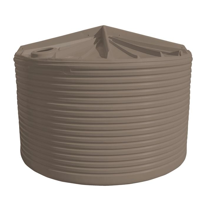 Clark Tanks 31800L Round Poly Water Tank - Birch Grey - Bunnings Australia
