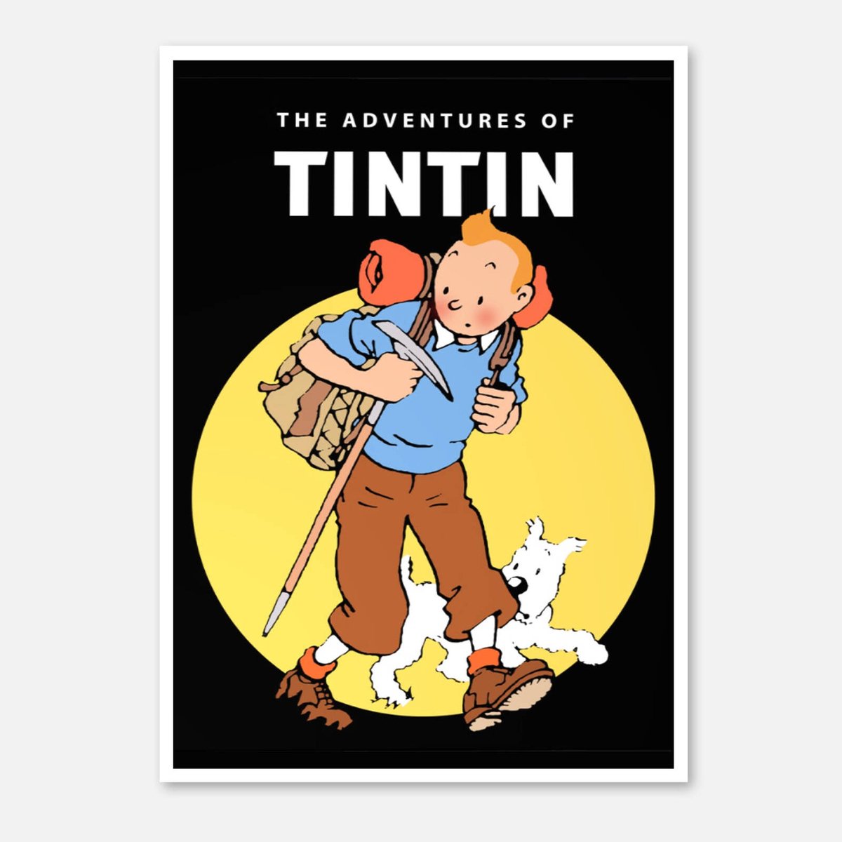 Galrie The Adventures of Tintin Classic Comic Art Print Nostalgic Decor ...