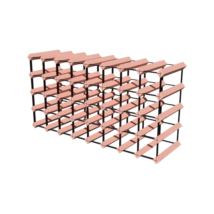40 Bottles Classic Line Wine Rack - Rose Wood (Rustic) - Bunnings Australia