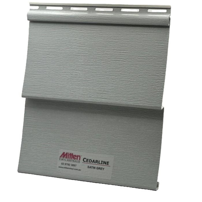 Mitten Vinyl Australia 5.84m shell Satin Grey Cedarline Vinyl Cladding ...