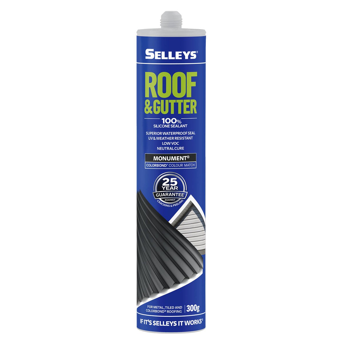 Selleys 300g Roof And Gutter Silicone - Monument - Bunnings New Zealand