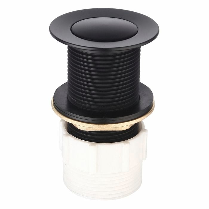 Kinetic 32mm Black Matte Pop Up Basin Waste - Bunnings Australia