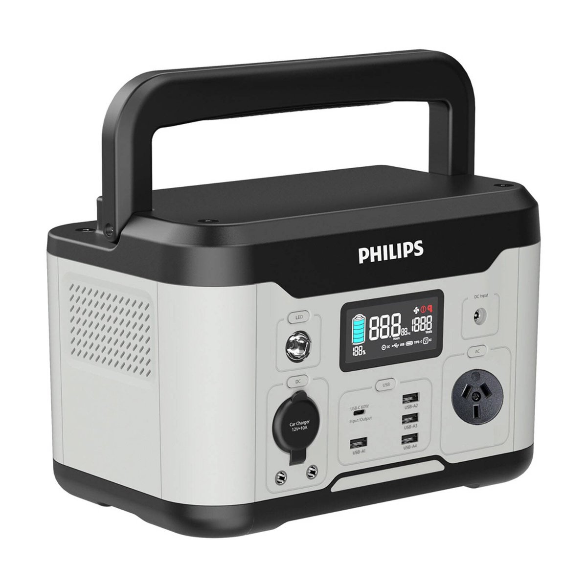 Philips DLP8093CG Outdoor Mobile Power Supply Portable Station 600W ...