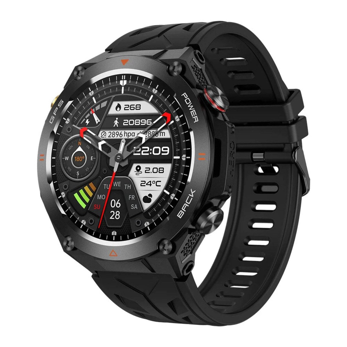 GPS Smartwatch with 1.45" HD Display, Built-in GPS, Compass, Calls ...