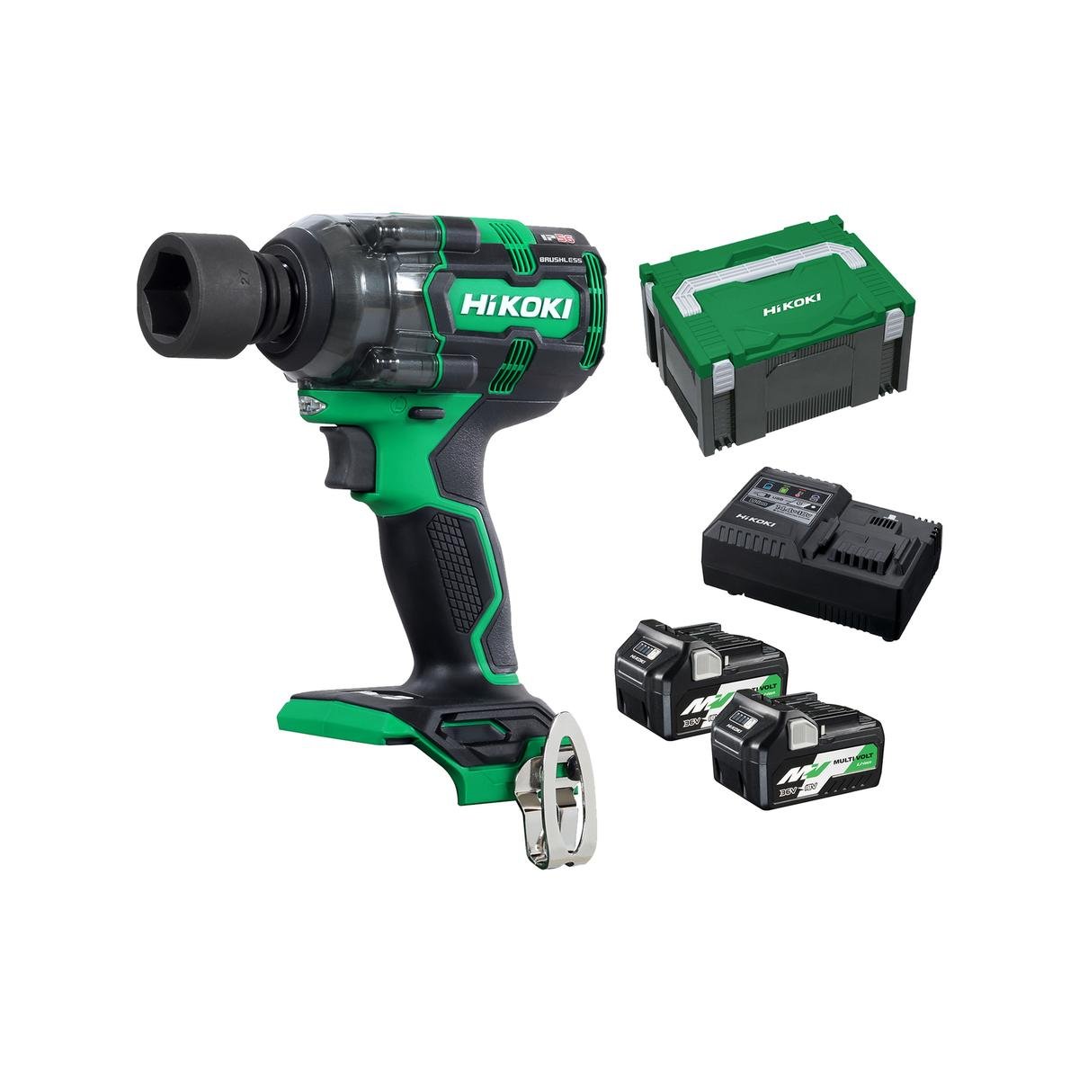 HiKOKI 18V 12.7mm Brushless Impact Wrench Kit WR18DH(HRZ) - Bunnings ...