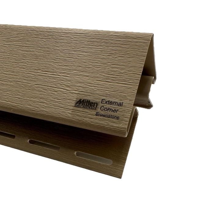 Mitten Vinyl Australia 3.66m Brownstone External Corner - Bunnings ...
